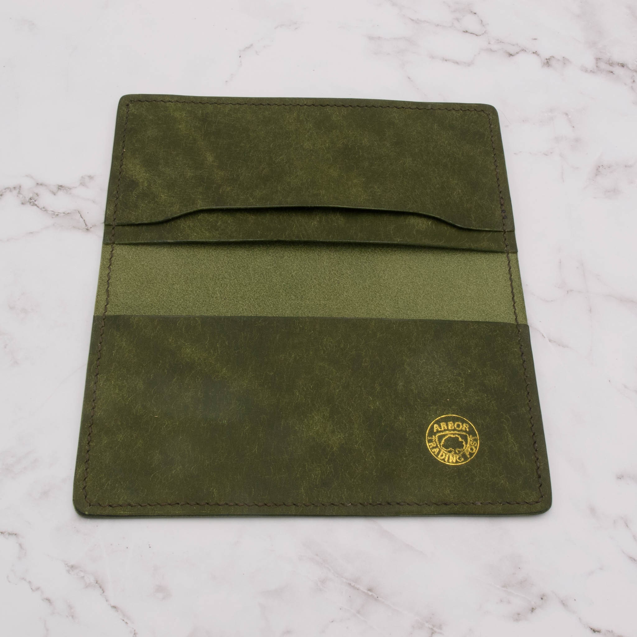 Leather Checkbook Cover Olive Green - Etsy