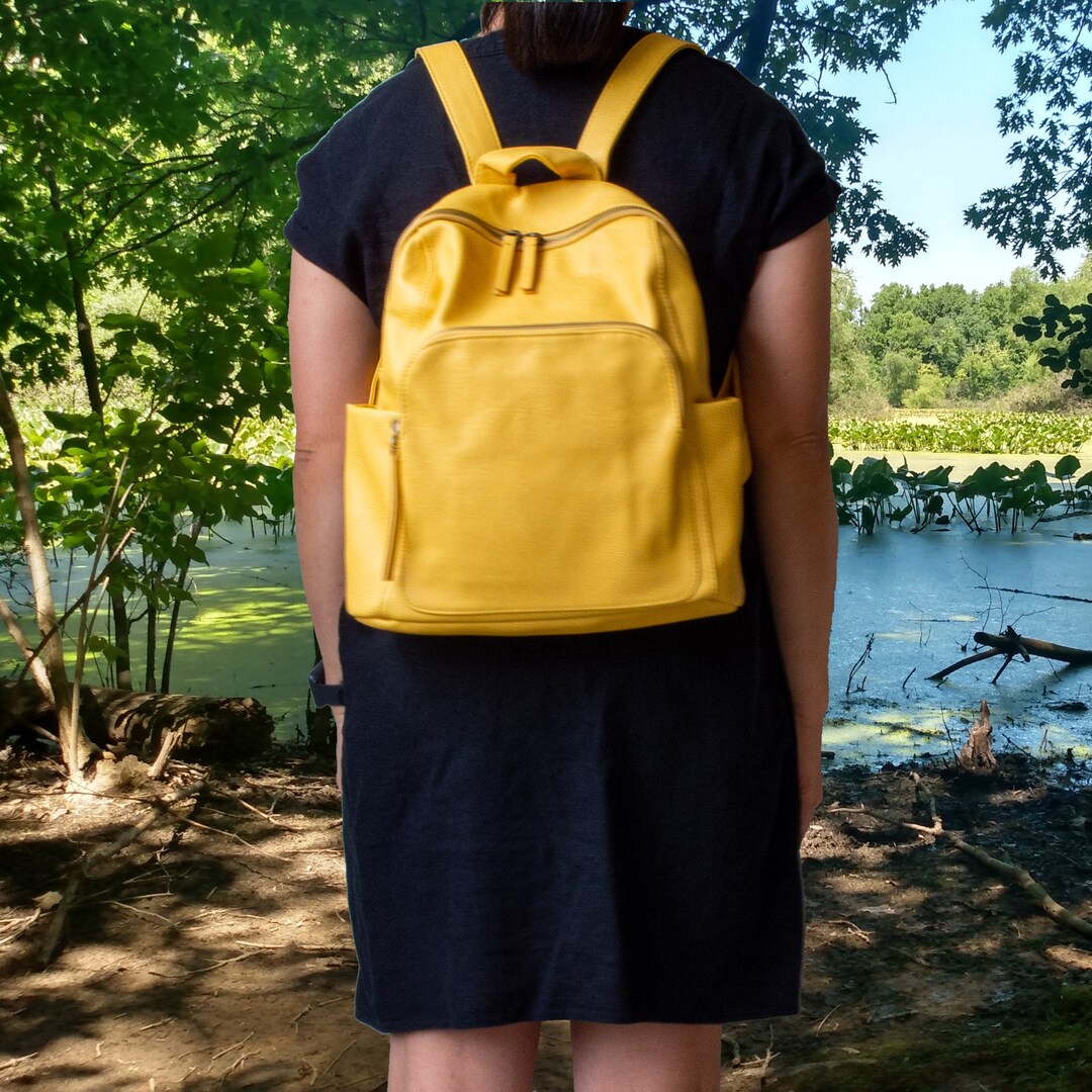 Soft Vegan Leather Backpack choose From Three Colors - Etsy