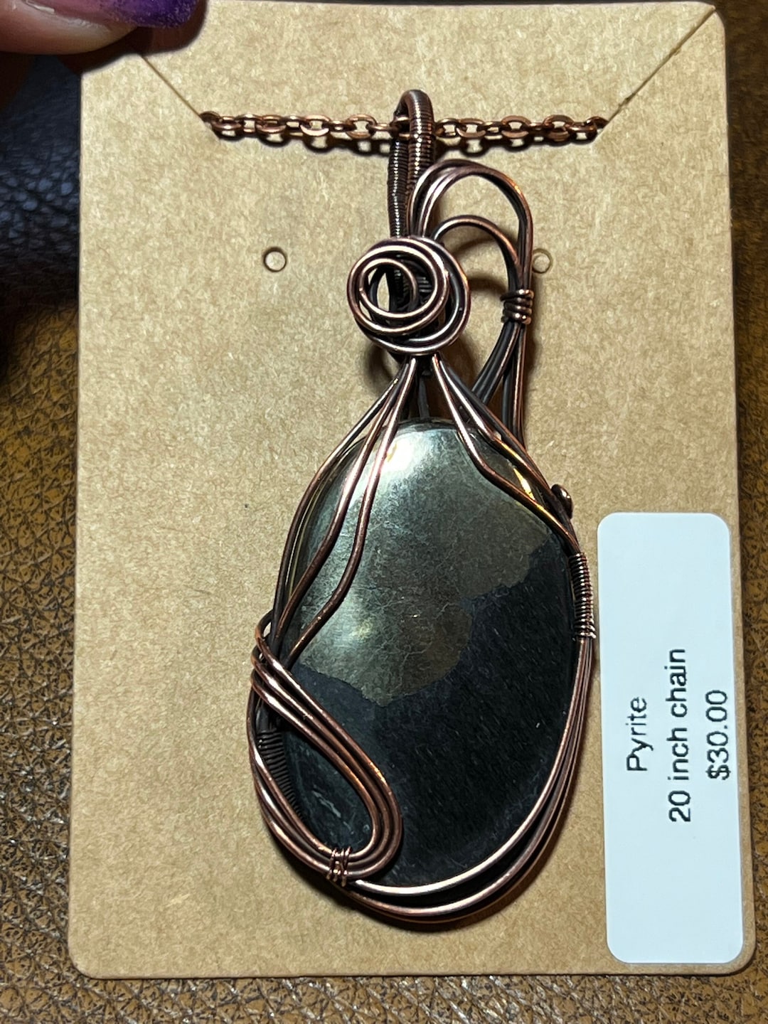 Pyrite Hand Wrapped Pendants - Etsy