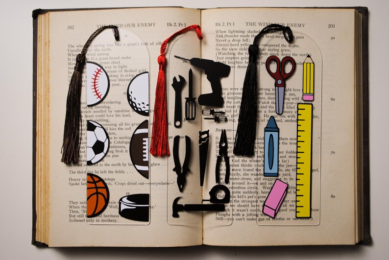 Sports Bookmark: Acrylic Page Marker for Book Lovers - Etsy