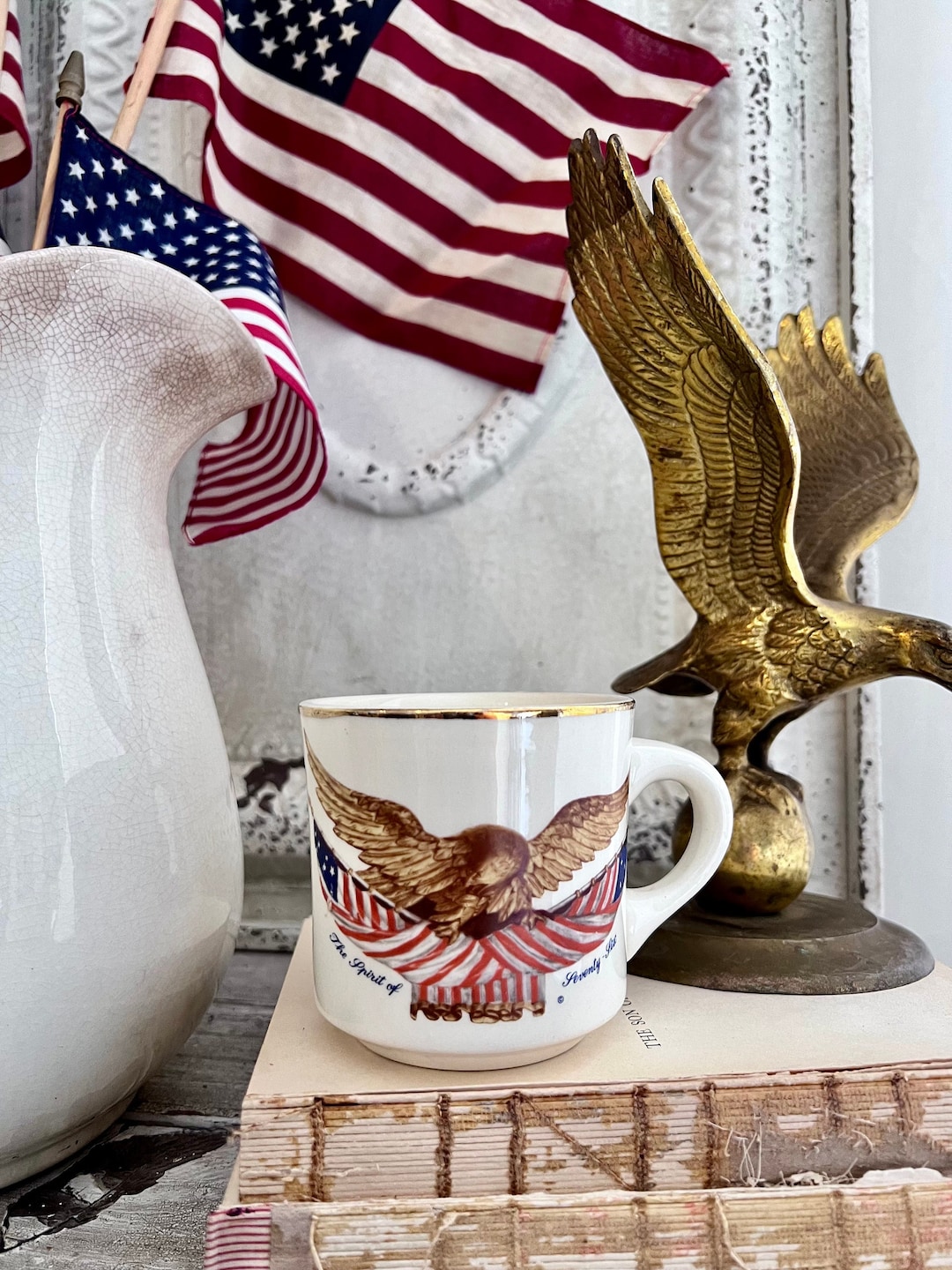 Vintage Patriotic Mug - Etsy