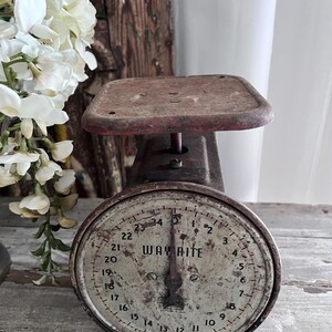 Vintage Rusty Primitive Scale - Etsy