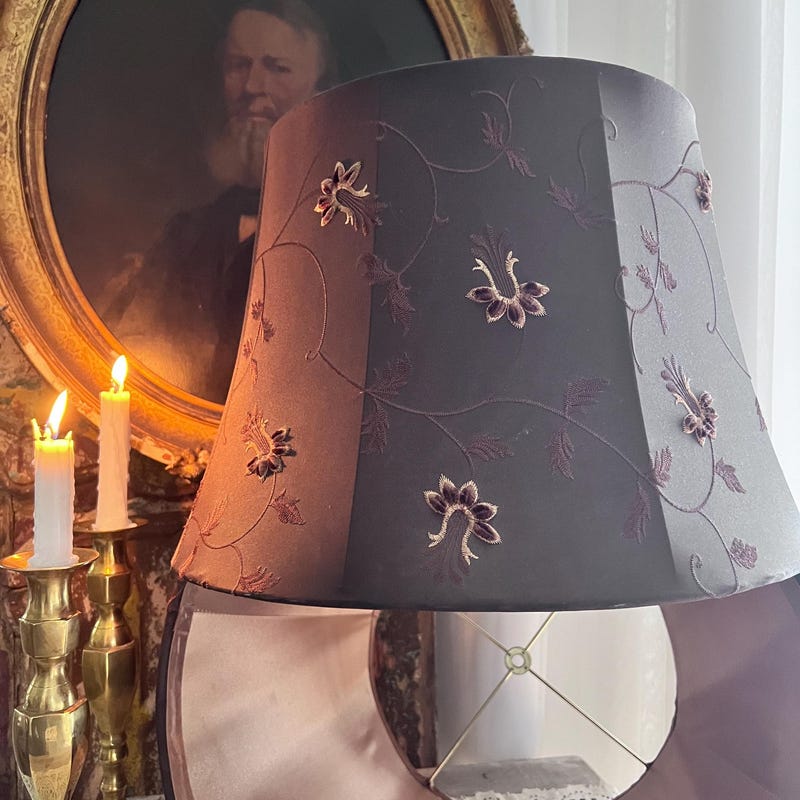 Embroidered Lamp Shade - Etsy