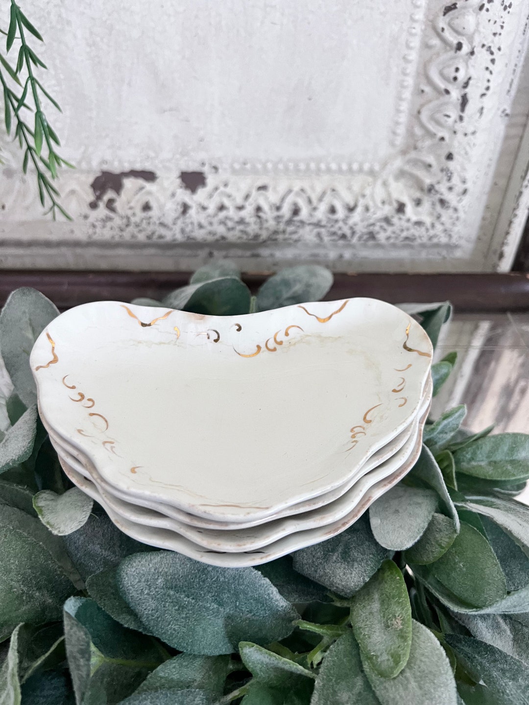 Four Antique English Ironstone Bone Dishes - Etsy