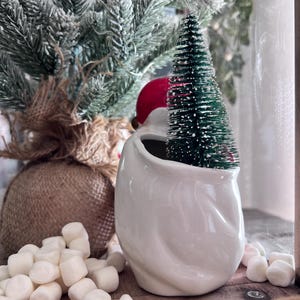 Vintage Lefton Santa Planter - Etsy