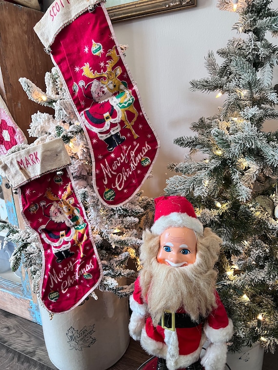Vintage Christmas Stockings Etsy
