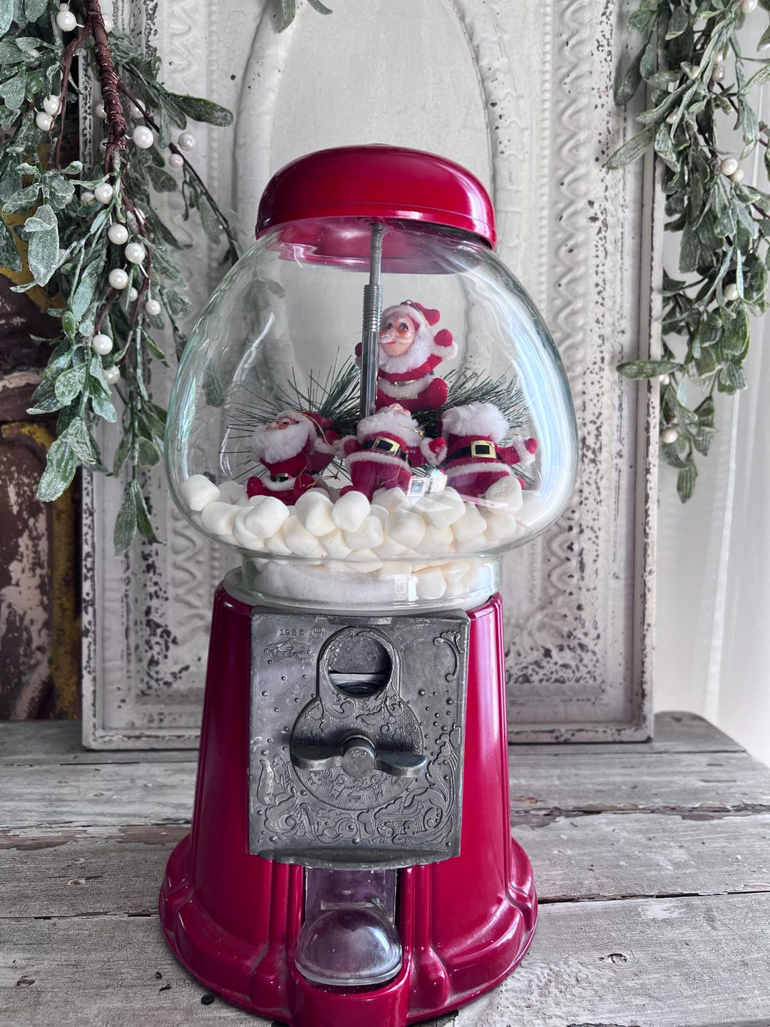 Vintage Metal and Glass Gum~ball Machine - Etsy