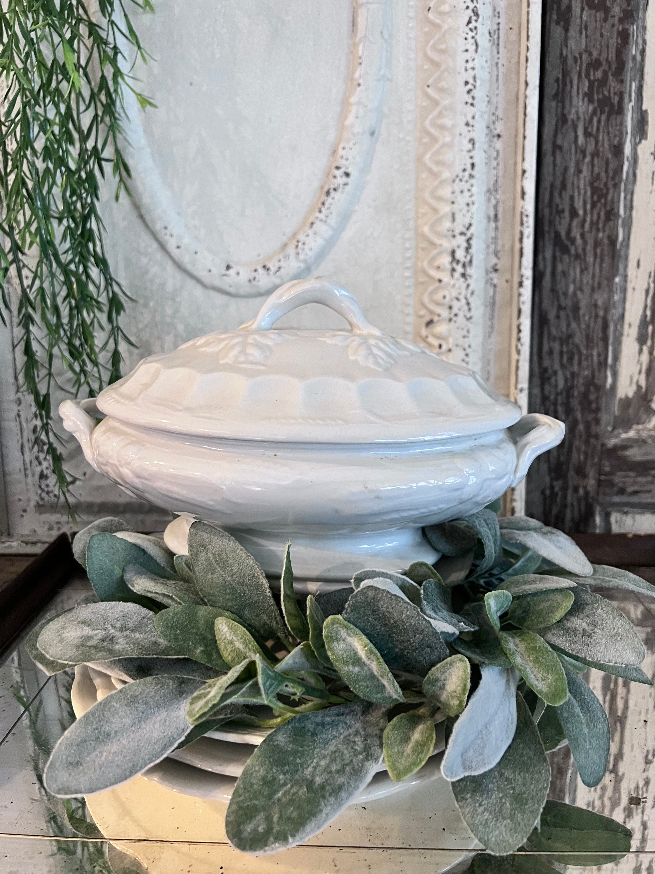 Antique Ironstone English Tureen With Lid - Etsy