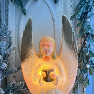 Vintage Blow Mold Angel - Etsy