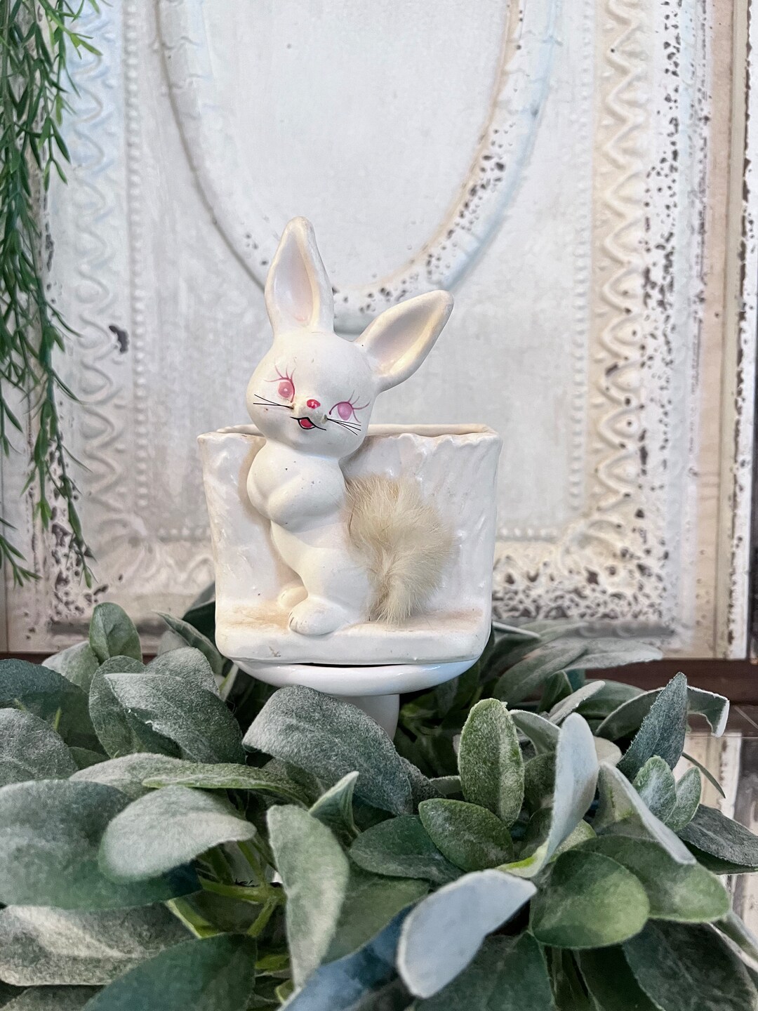 Vintage Bunny Planter Napco - Etsy