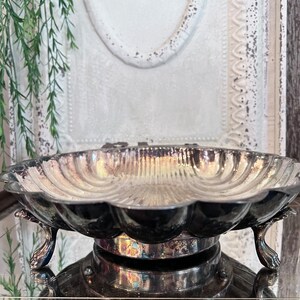 Vintage Silver Plated Clam Shell Platter - Etsy