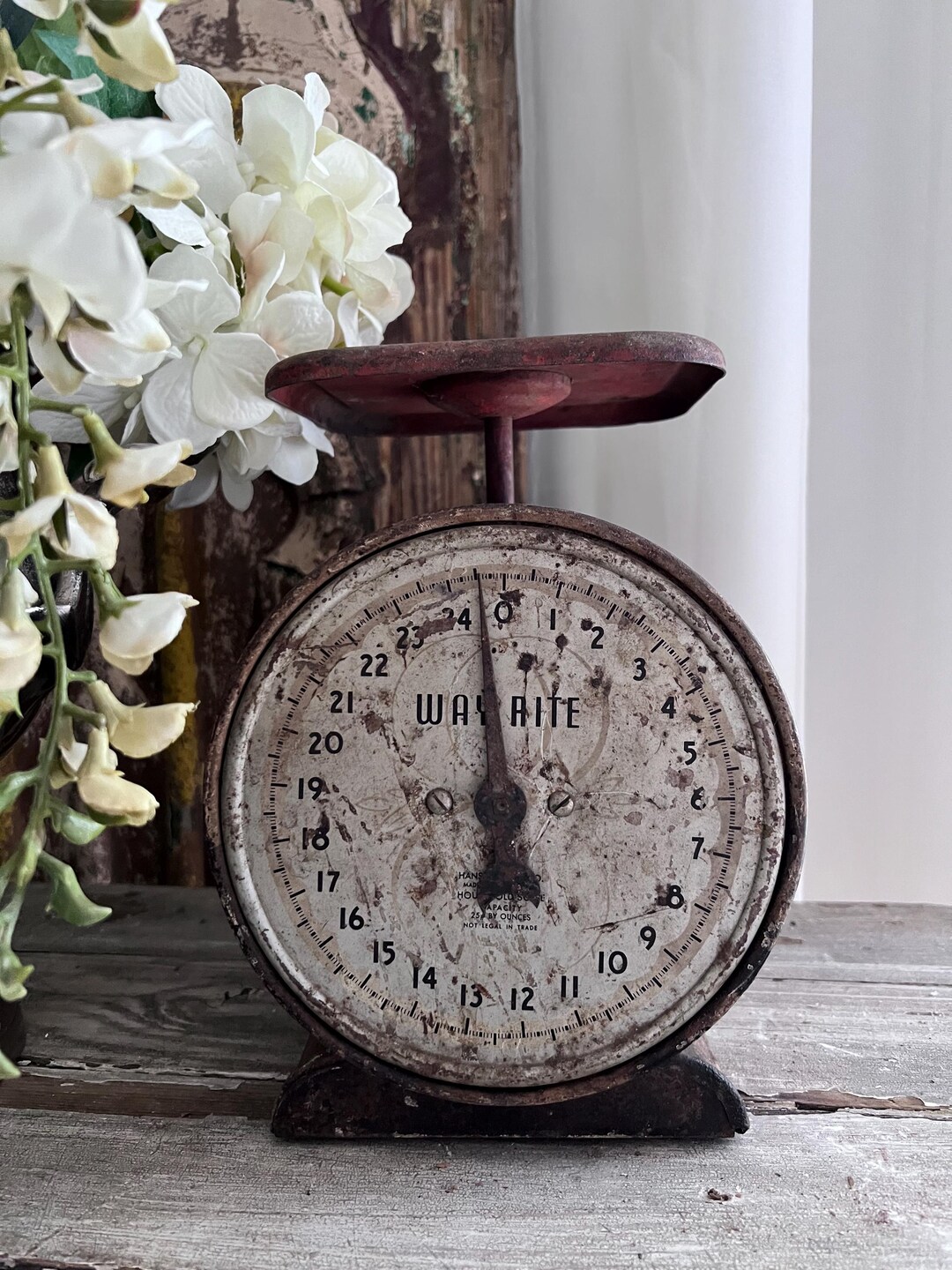 Vintage Rusty Primitive Scale - Etsy
