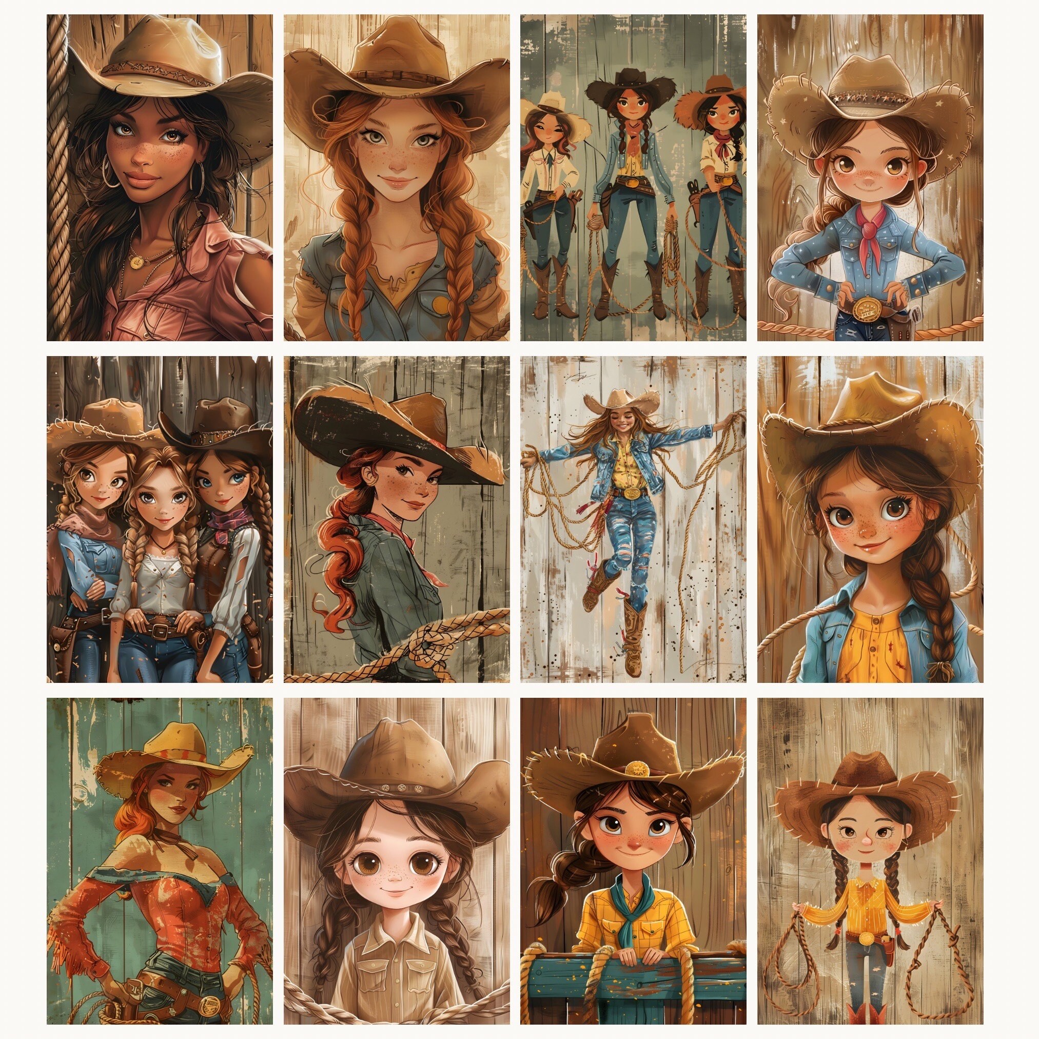 Life on the Ranch Junk Journal Pages, 24 Printable Jpegs, 8.5 X 11 ...