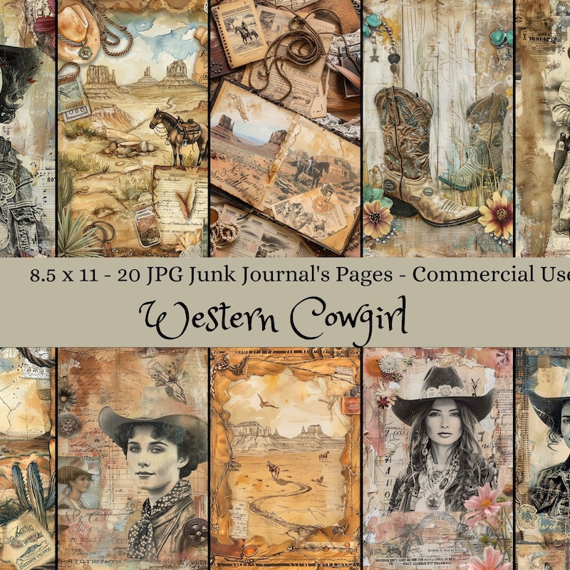 Western Collage - Etsy
