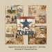 Vintage Texas Themed Digital Scrapbook Pages, Antique Style 12x12 JPEG ...