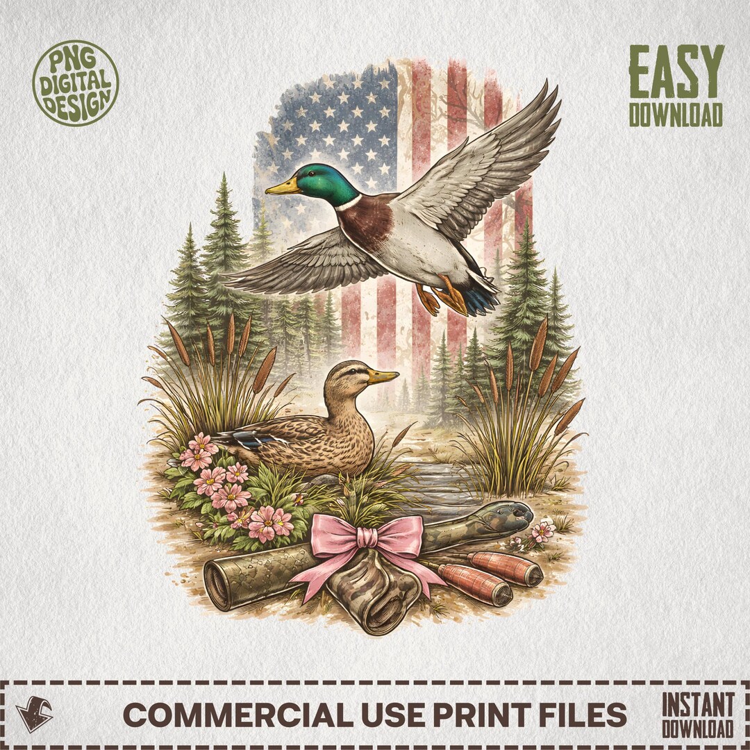 Hunting for Her Clipart PNG, Duck Hunting, American Flag, Hunting ...