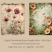 Shabby Chic Floral Junk Journal Pages, Printable Vintage Flower Digital ...