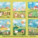 Kids Farm Digital Papers, Cute Animal Printables, Junk Journal Pages ...