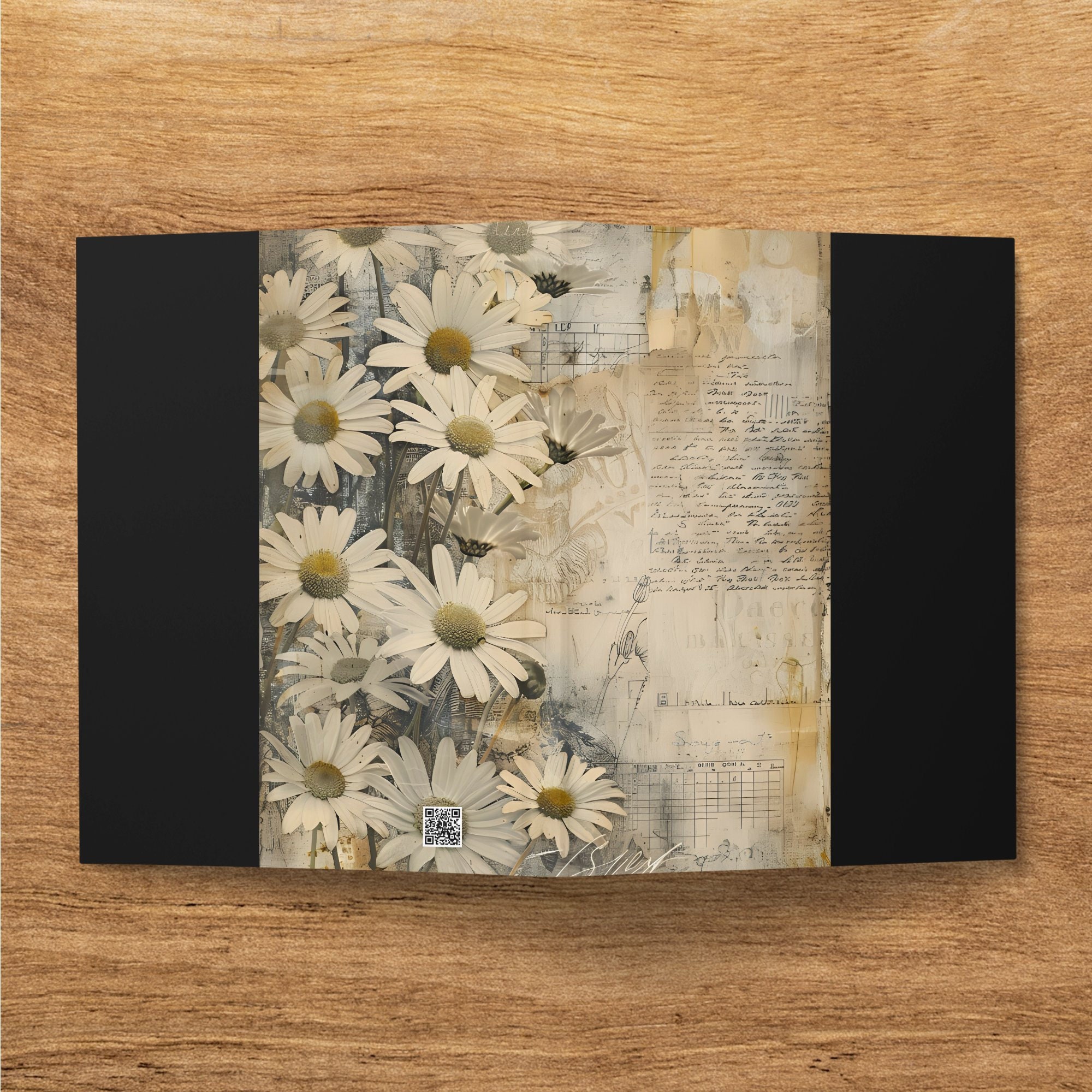 Vintage Daisy Printable Journal Pages, Shabby Chic Floral Digital ...