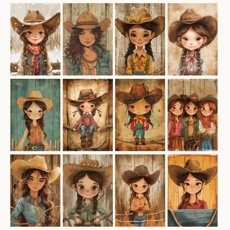 Life on the Ranch Junk Journal Pages, 24 Printable Jpegs, 8.5 X 11 ...