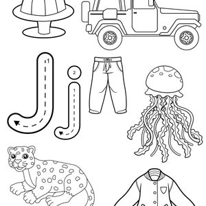 Alphabet Coloring Pages | English Letters Illustrations to Color | Fun ...