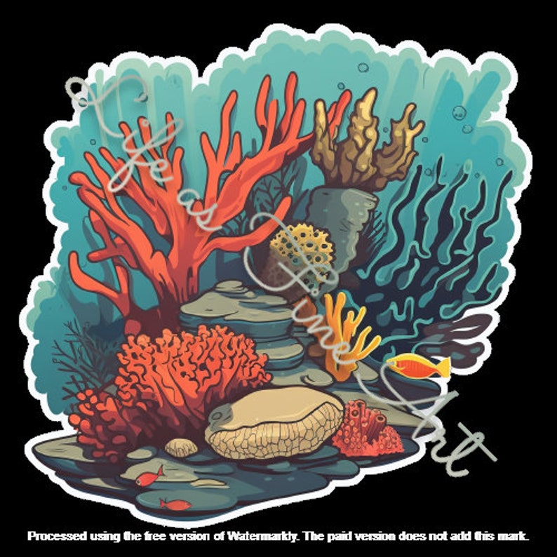 20 Coral Reef Clipart coral Clipart PNG Ocean Clipart - Etsy