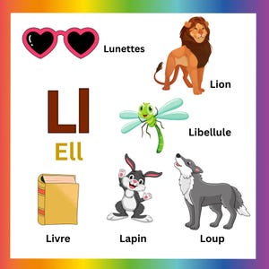 French Alphabet Letters Flash-cards for Kids|learning English Alphabet ...