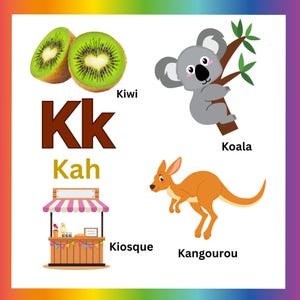 French Alphabet Letters Flash-cards for Kids|learning English Alphabet ...