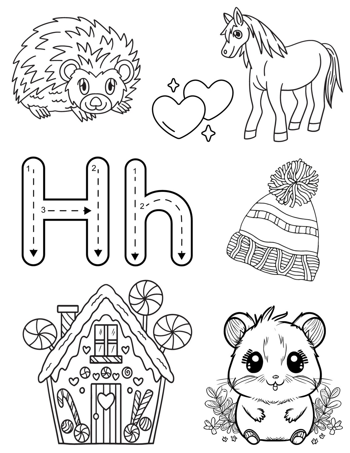 Alphabet Coloring Pages | English Letters Illustrations to Color | Fun ...