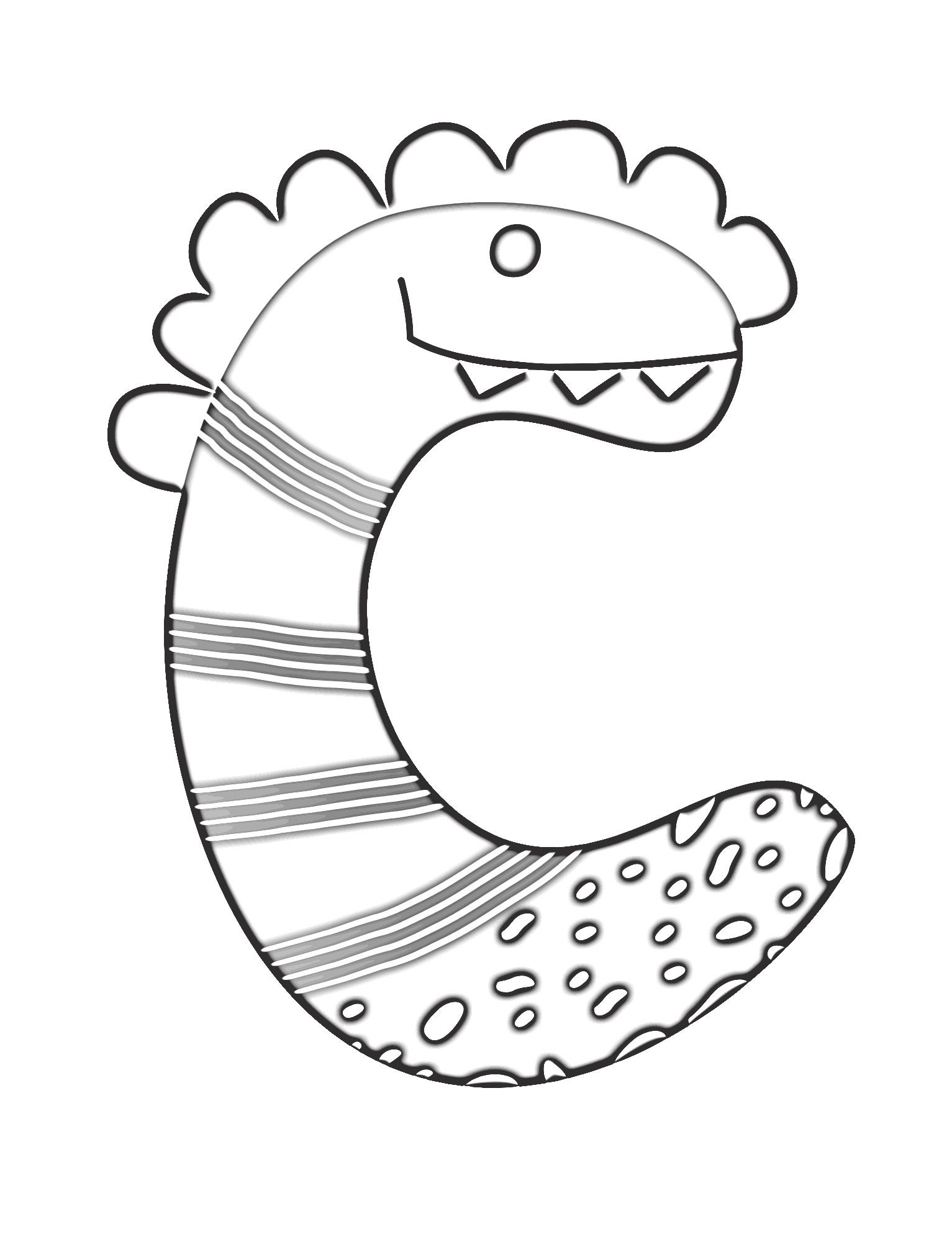 Dinosaurs Alphabet Coloring Pages Alphabet for Kids to Color - Etsy