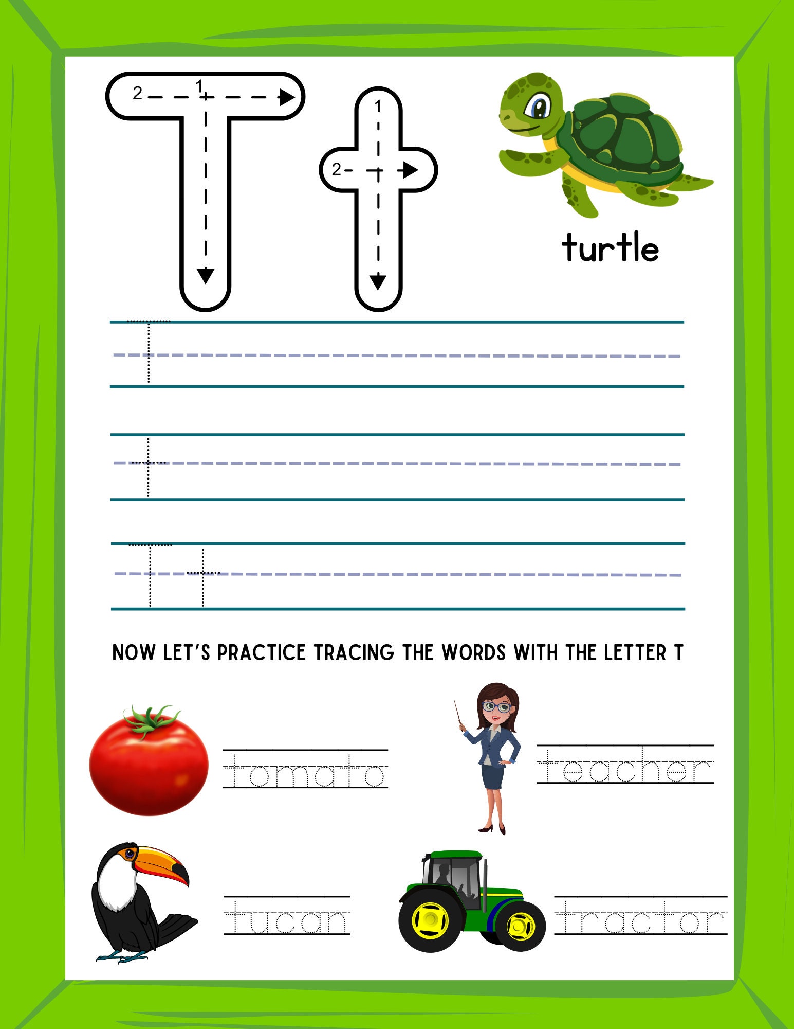 Tracing English Alphabet Worksheets for Preschoolers - Etsy