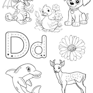 Alphabet Coloring Pages | English Letters Illustrations to Color | Fun ...