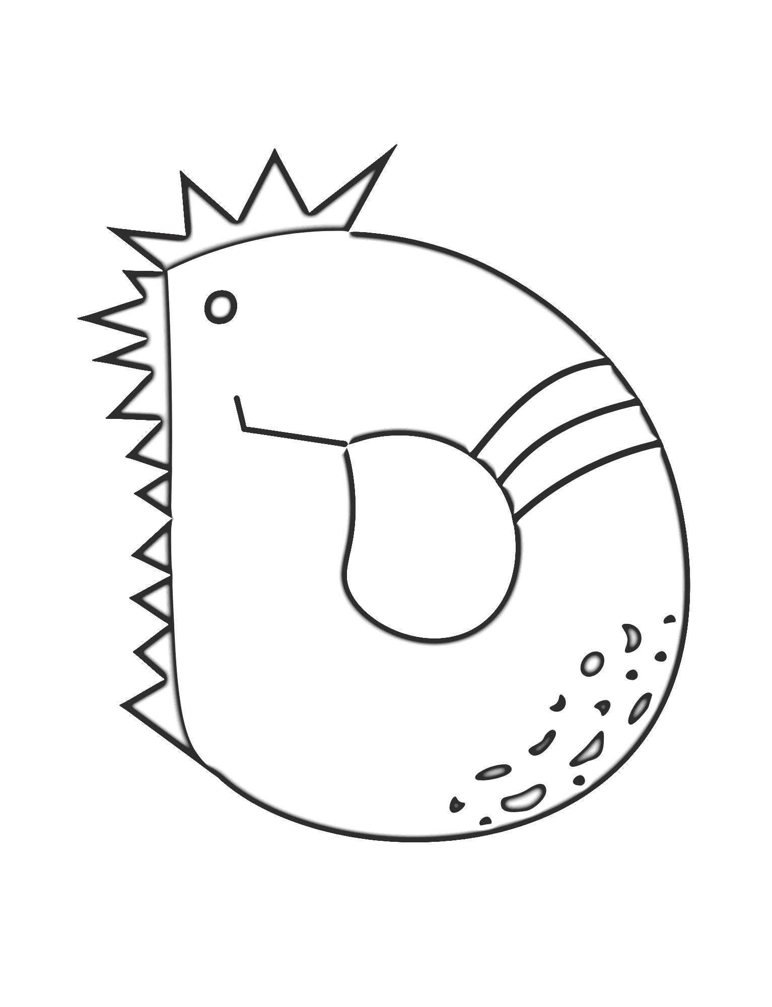 Dinosaurs Alphabet Coloring Pages Alphabet for Kids to Color - Etsy