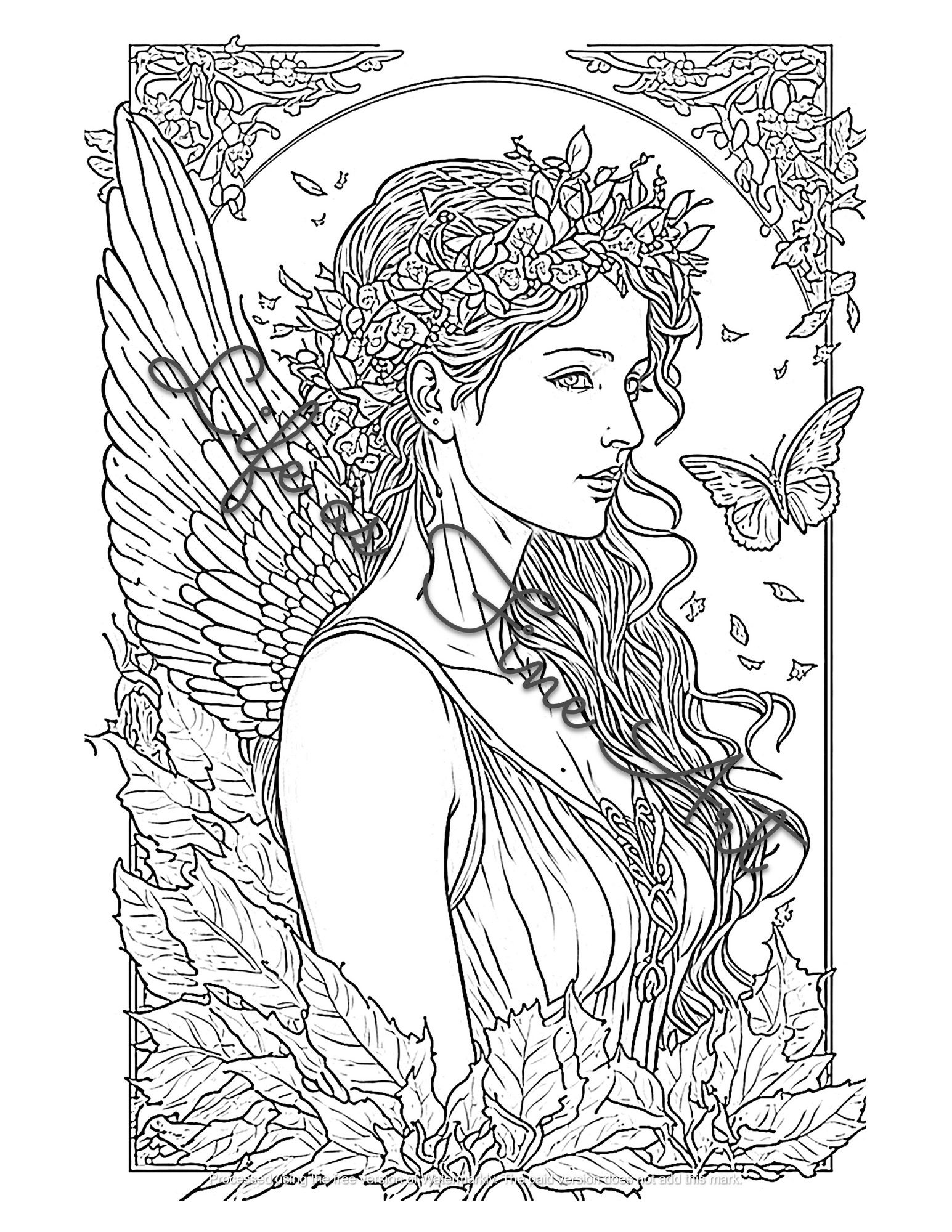Free Fairy Coloring Pages To Print