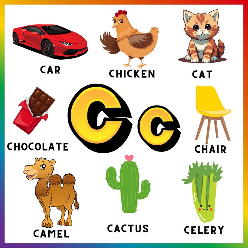 Alphabet Flashcards for Kids | Learning English Alphabet Colorful Flash-cards Designs for Babies ...
