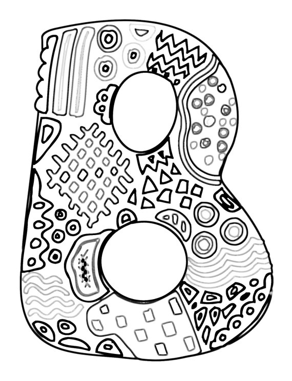 Funny Alphabet Letters From A to Z Coloring Pages KDP - Etsy