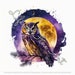 Celestial Owls Clipart - Galaxy Magic Fantasy Owl at Night Clip Art in ...