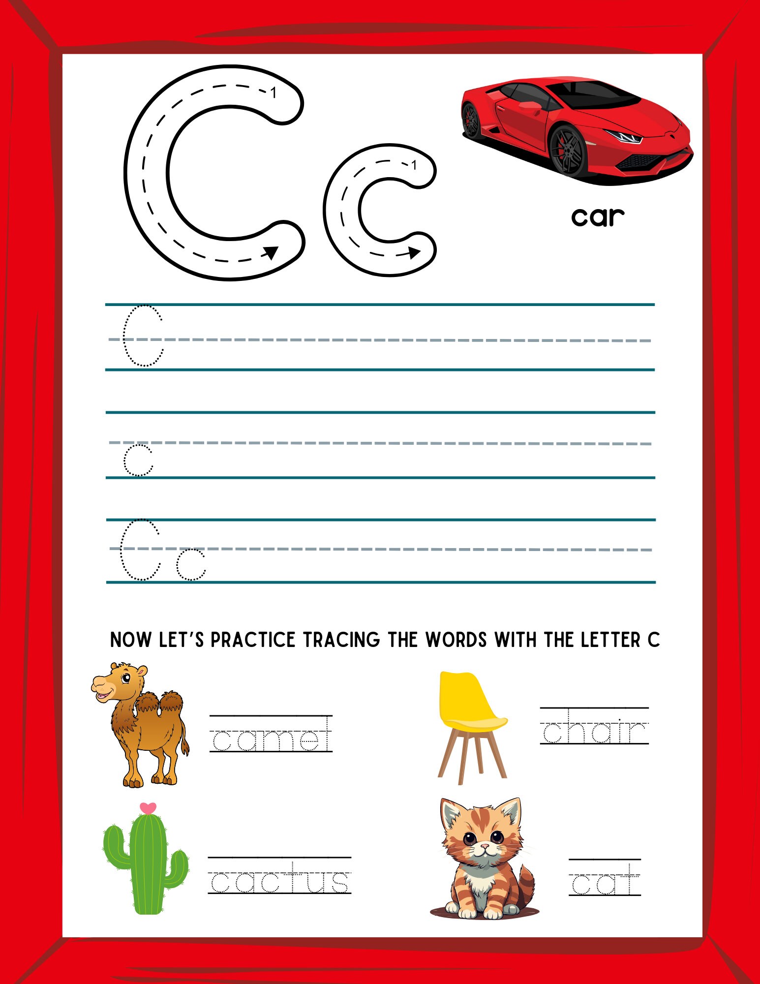 Tracing English Alphabet Worksheets for Preschoolers - Etsy