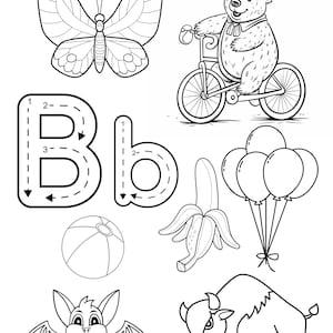 Alphabet Coloring Pages | English Letters Illustrations to Color | Fun ...