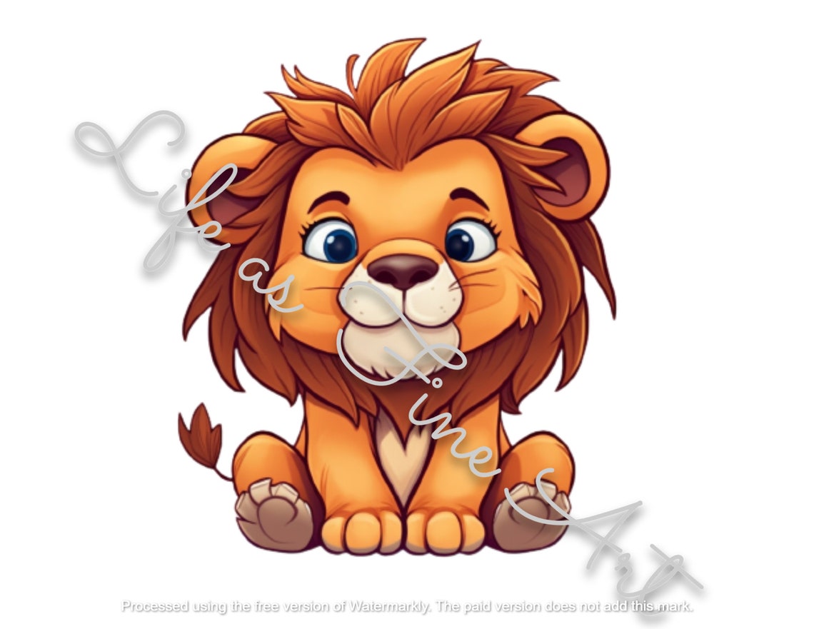 Cartoon Safari Animals Clipart Cute African Animals Cartoon Style, High ...