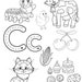 Alphabet Coloring Pages | English Letters Illustrations to Color | Fun ...