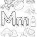 Alphabet Coloring Pages | English Letters Illustrations to Color | Fun ...