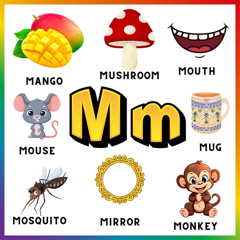 Alphabet Flashcards for Kids | Learning English Alphabet Colorful Flash ...