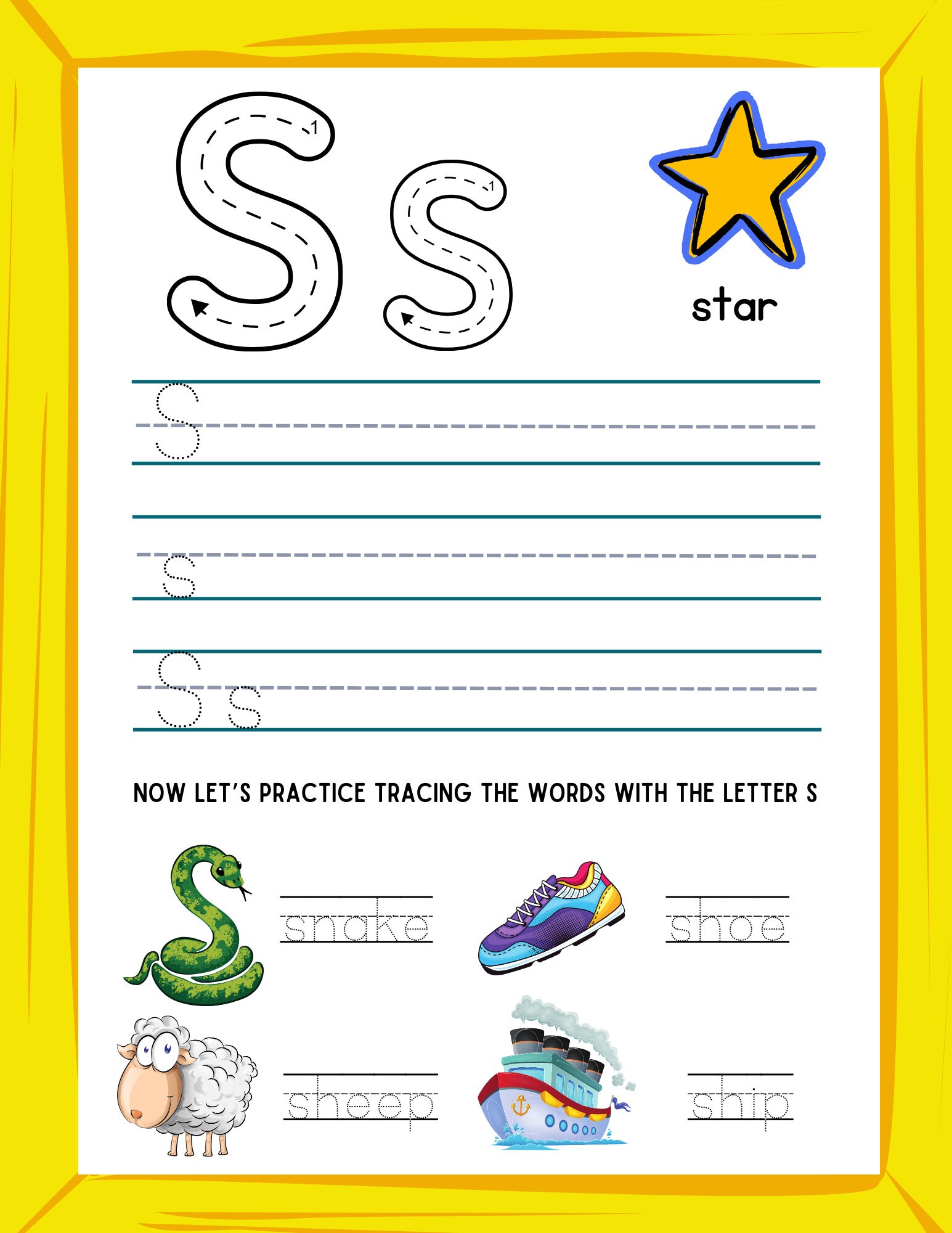 Tracing English Alphabet Worksheets for Preschoolers - Etsy