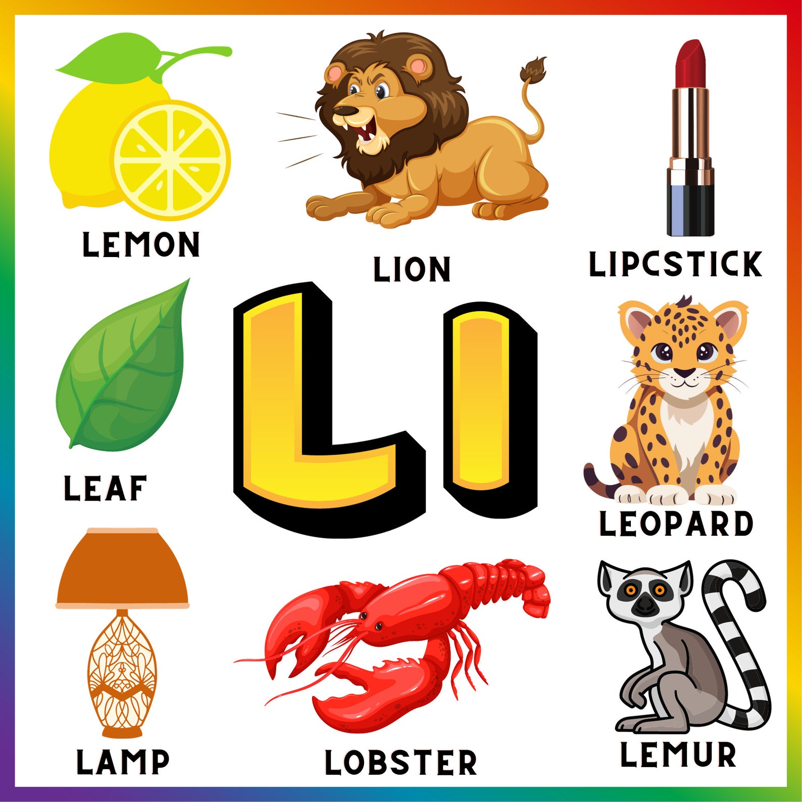 Alphabet Flashcards for Kids | Learning English Alphabet Colorful Flash ...