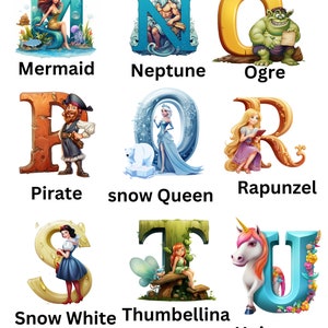 Fairy Tales Alphabet| Abc's Fairy Tales Characters| Magical Alphabet ...