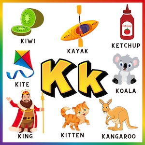 Alphabet Flashcards for Kids | Learning English Alphabet Colorful Flash ...