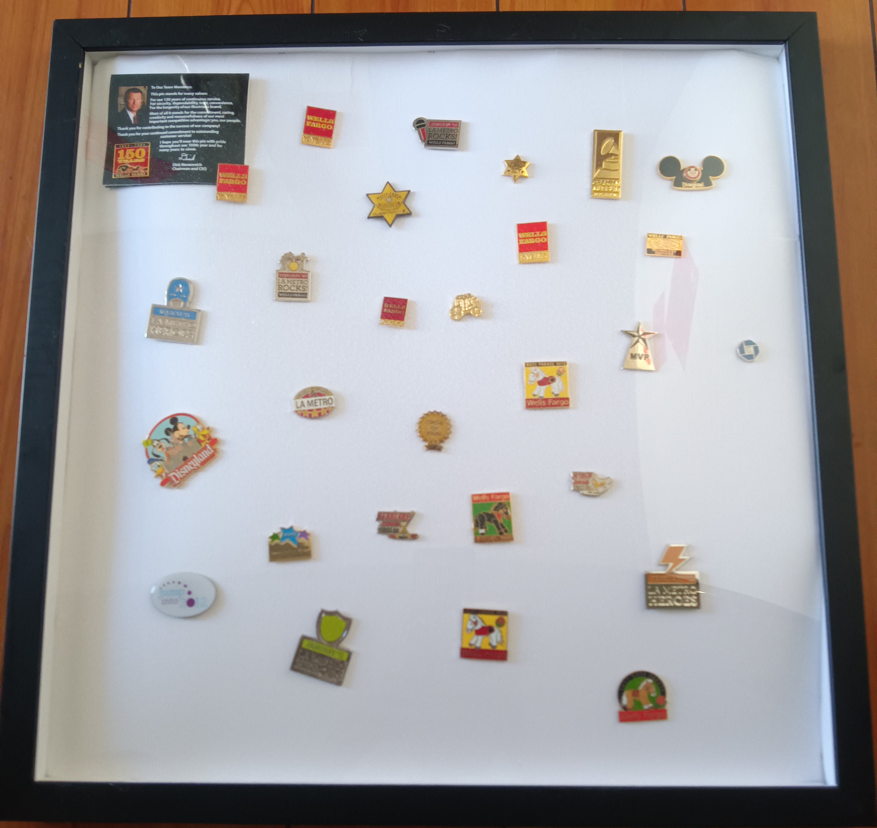 Wells Fargo Collectible Pins Set With Frame - Etsy