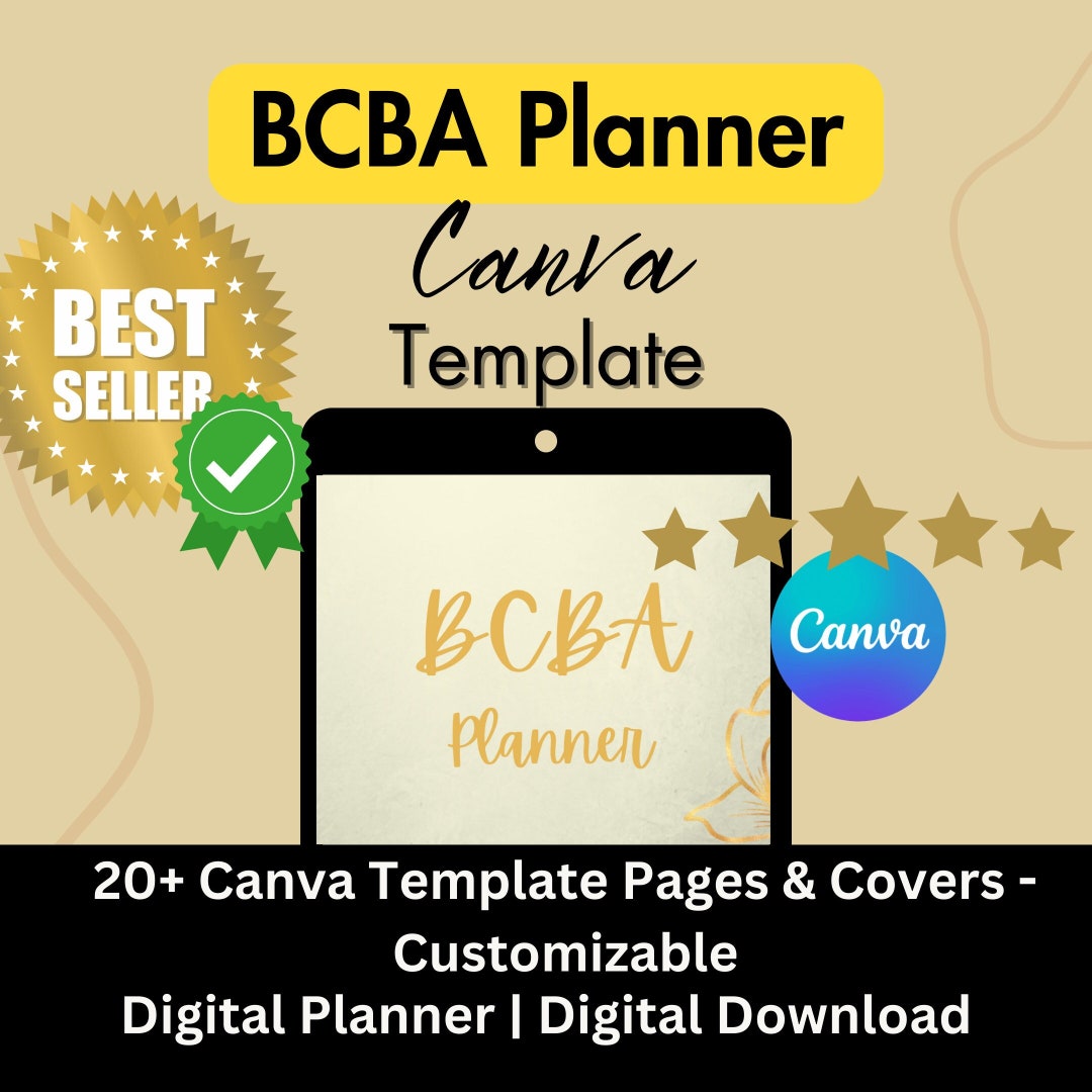 BCBA Planner and Caseload Manager - Canva Template & Customizable Data ...