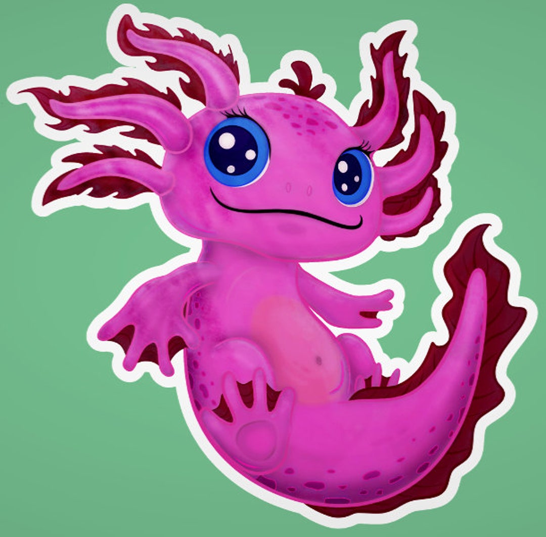Axo-waddle Sticker - Etsy